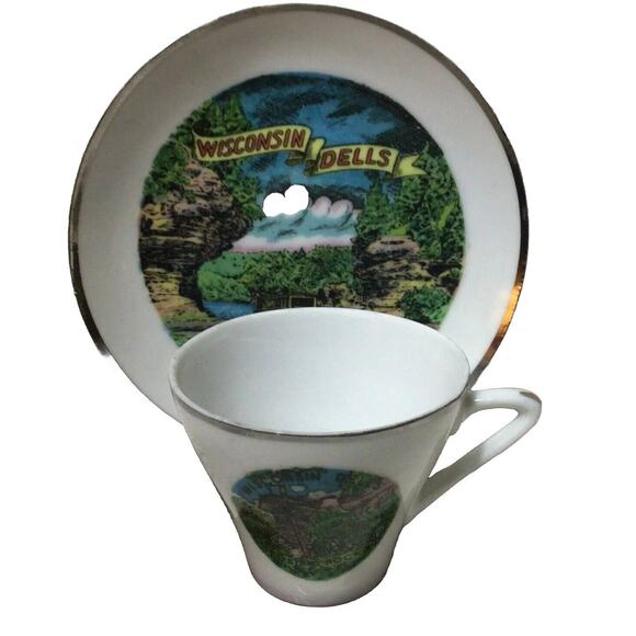 Unbranded | Design | Vintage Wisconsin Dells Souvenir Tea Cup And ...